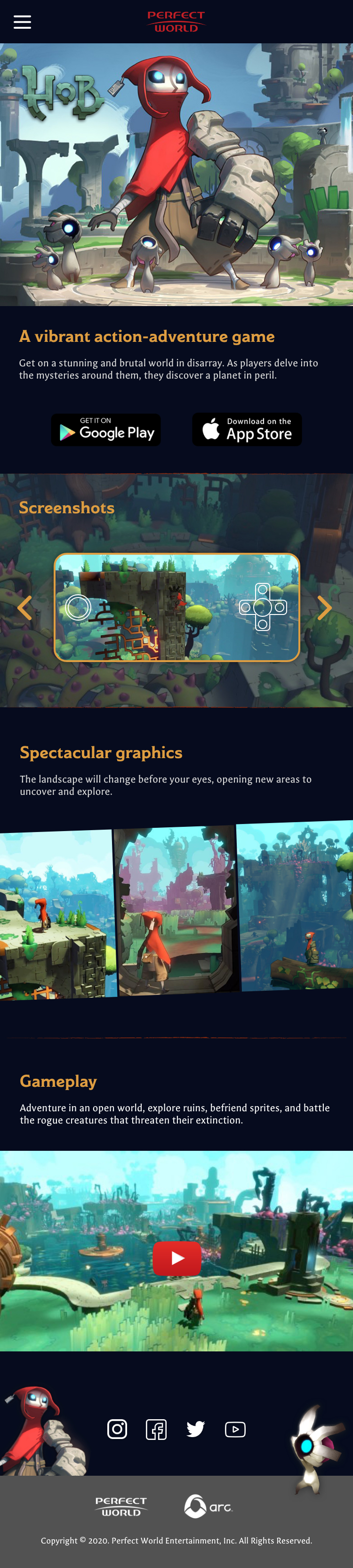 Perfect World · UI/UX Design - Ramiro Cavil